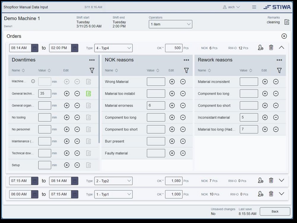 Shopfloor Portal - STIWA
